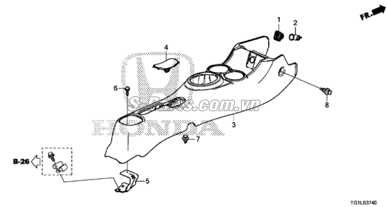 Ổ CẮM ĐIỆN HONDA CR-V 39624T5AJ01 CHÍNH HÃNG - SEDANVIET.VN
